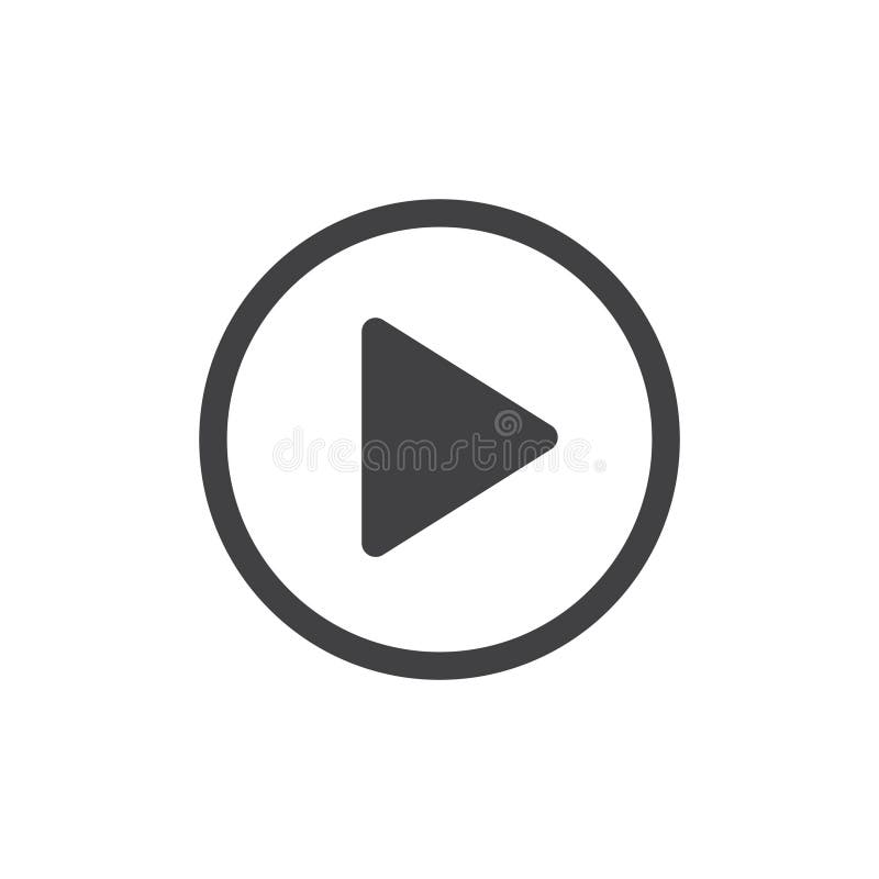 Play Icon Set. Video Play Button Vector Symbol. Start Playing Audio ...