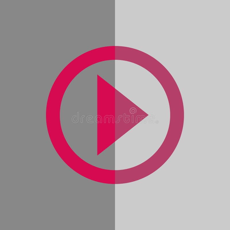 Play Icon Stock Vector Illustration Flat Design Stock Vector ...