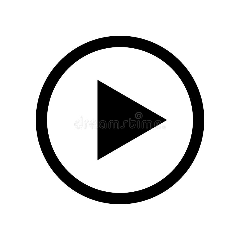 Play Icon Vector. Music Video Play Button Symbol Design Stock ...