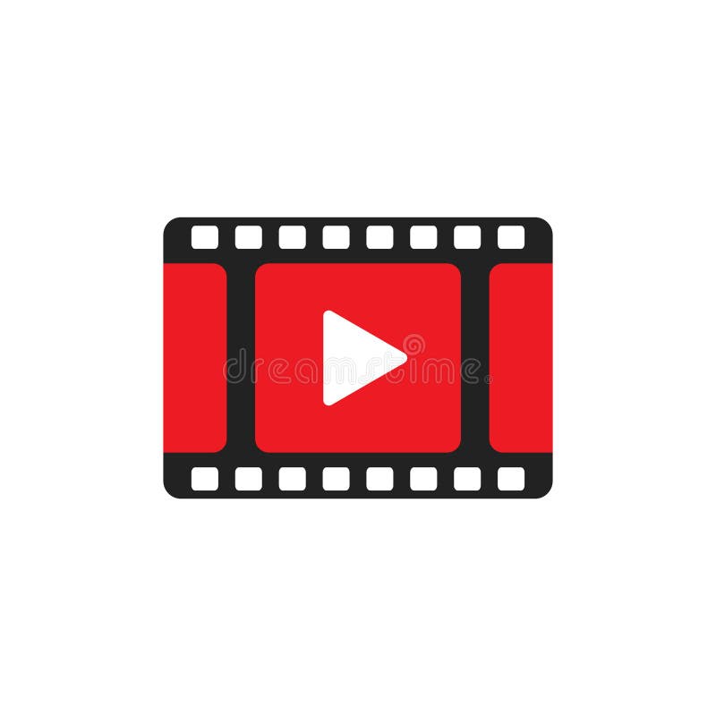 Play Icon Vector. Play Video Illustration in Flat Style Stock Vector ...