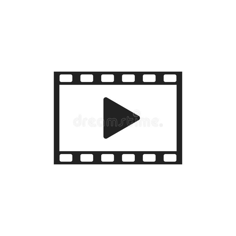 Play Icon Vector. Play Video Illustration in Flat Style Stock Vector ...