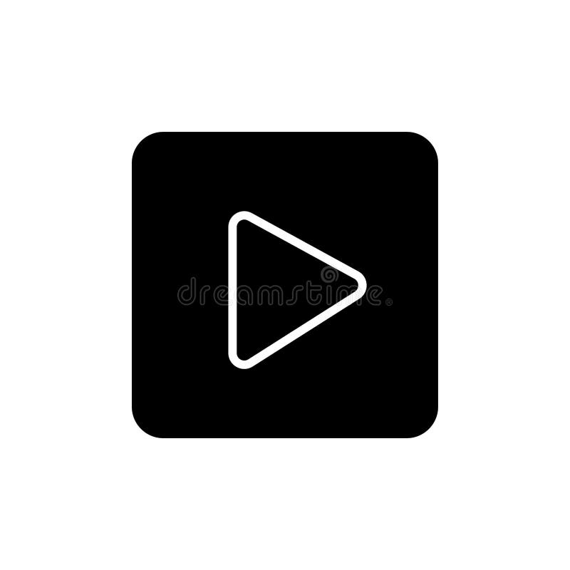 Youtube Play Button Logo Black And White