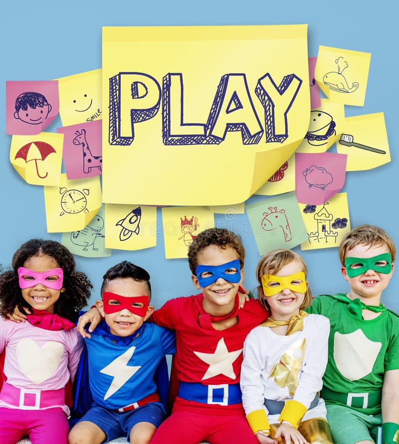 Play Joyful Enjoyment Playful Imagination Dreams Concept Stock Image ...