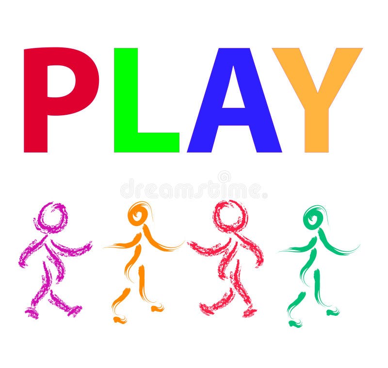 Wooden Blocks Arranged in the Word PLAY Stock Vector - Illustration of ...