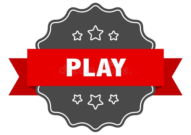 Play Label in Neon Light Icon Stock Vector - Illustration of billboard ...