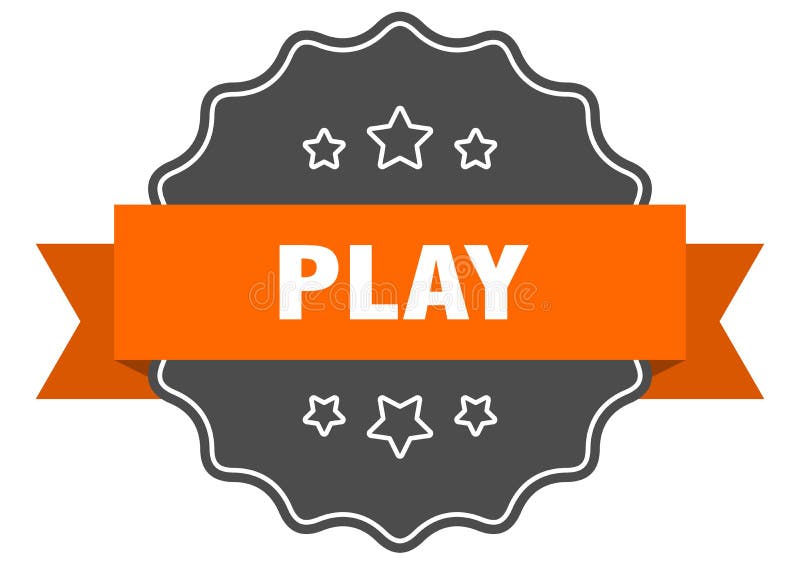 Let`s Play Label Design Poster Stock Vector - Illustration of club ...