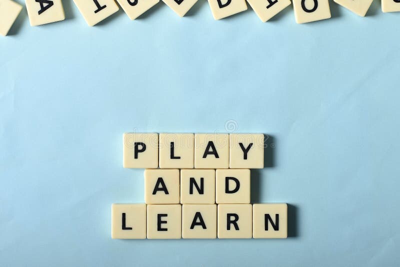 Play and Learn on the Puzzle Stock Photo - Image of game, girl: 225073224
