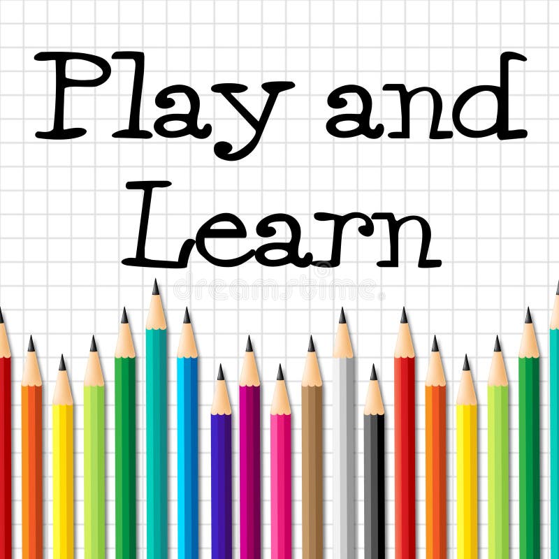 Play and Learn Shows Free Time and Tutoring Stock Illustration ...