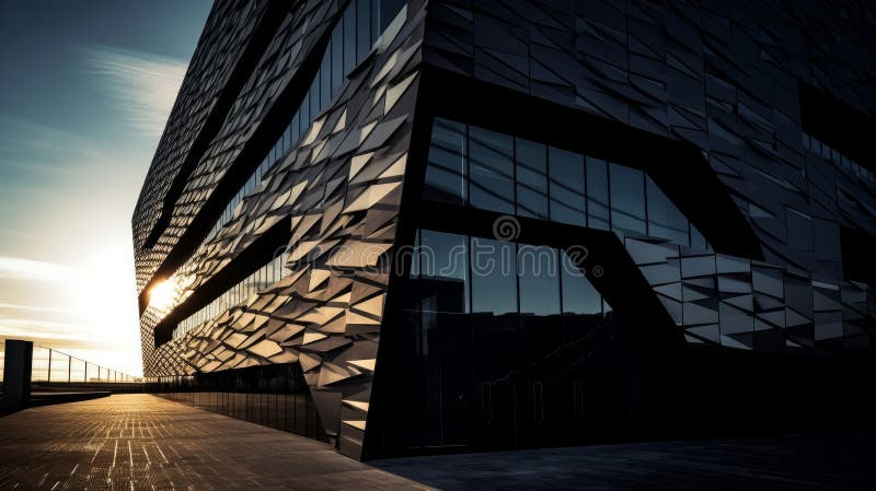 The Play of Light and Shadow on the Angular Forms of Building Creates ...