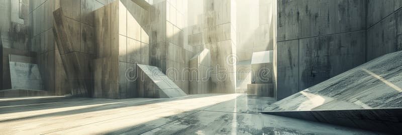 A Play of Light and Shadows on a Cityscape Created by the Geometric ...
