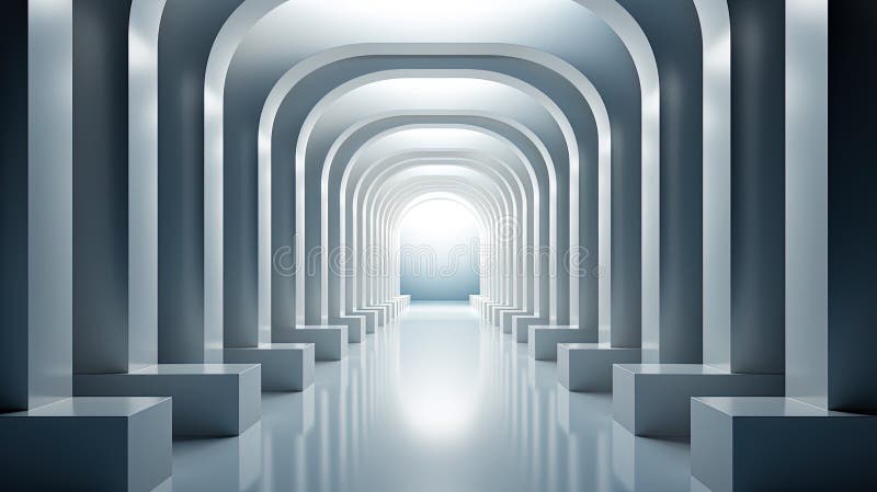 A Play of Light and Shadows, Indoor Bright Geometric Long Abstract ...