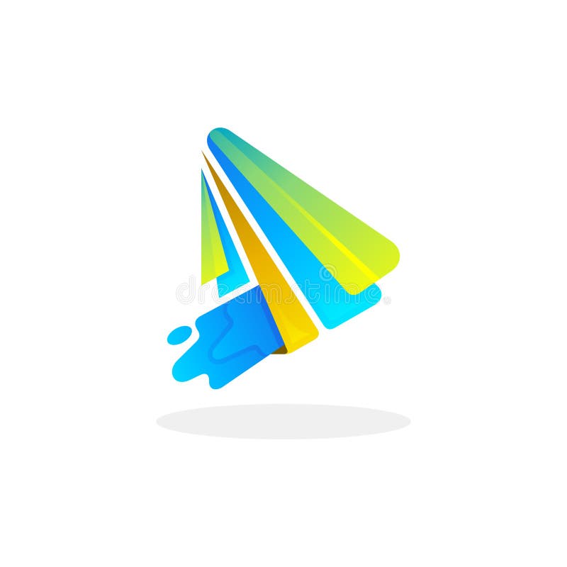 Play Logo Design Technology and Colorful Icon, Modern Logos Stock ...