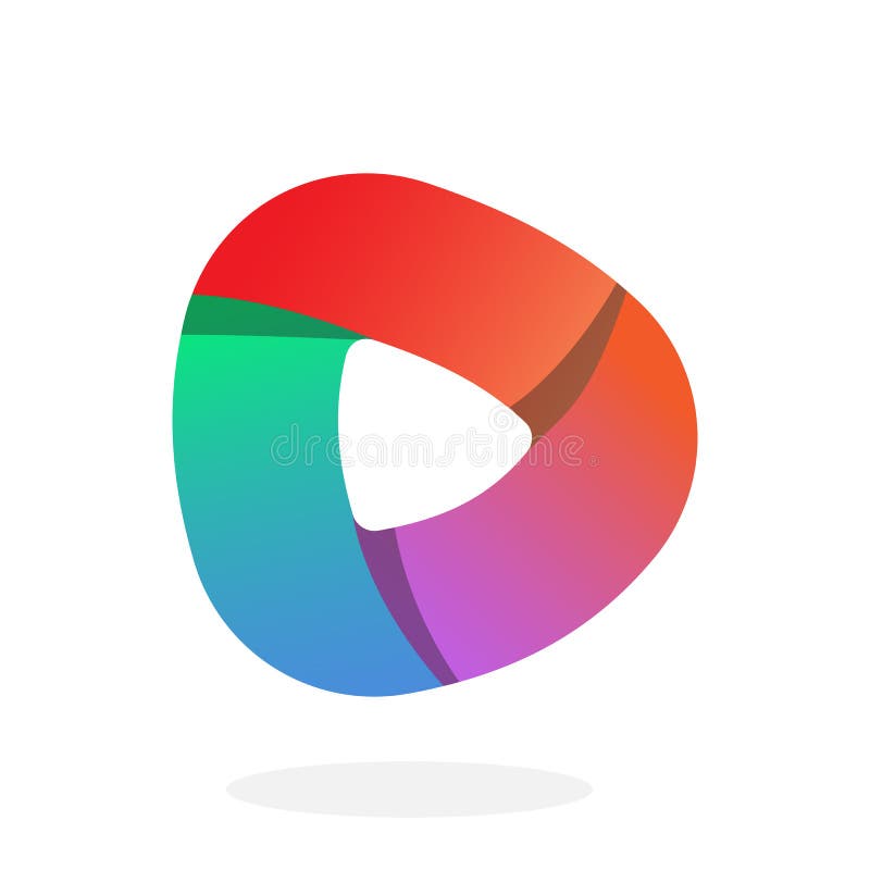 Play Logo Symbol. Video or Music Player Vector Illustration Stock ...
