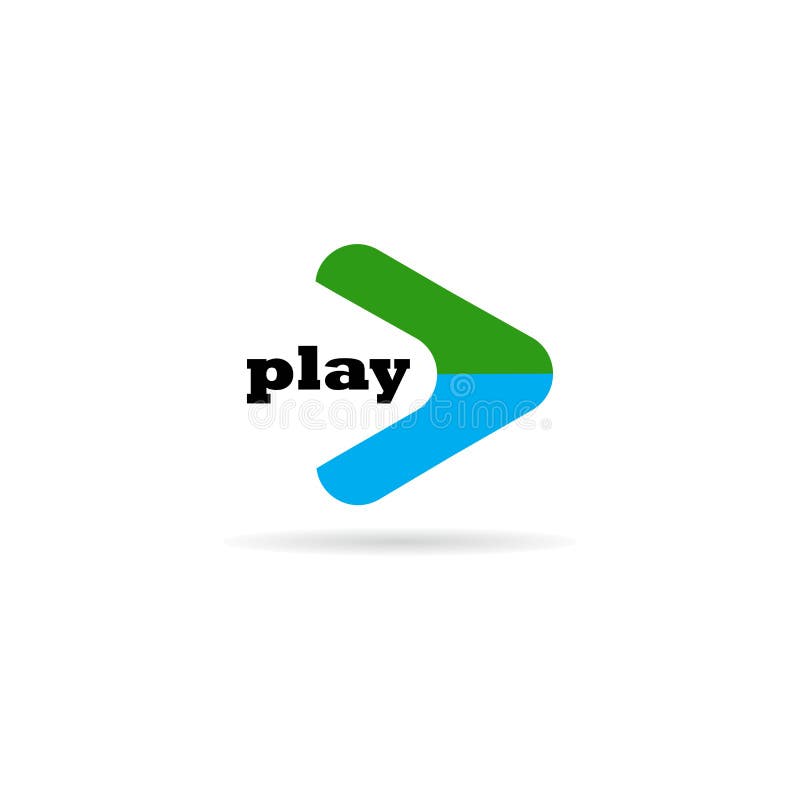 Play logo vector stock vector. Illustration of technology - 182362415