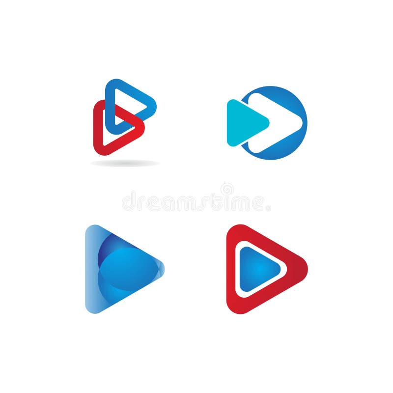 Play logo vector stock illustration. Illustration of abstract - 196150865