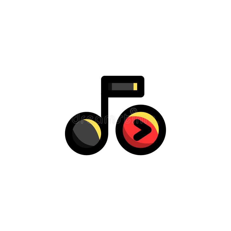 Play Music Icon stock vector. Illustration of video - 266548470