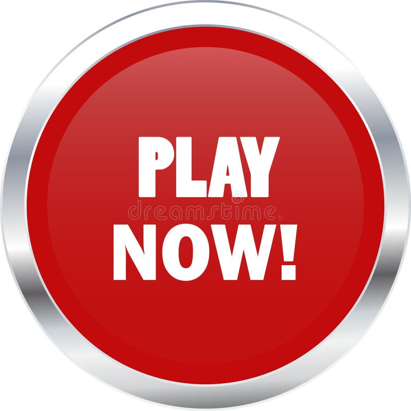 Play Now Button, Play Now Sign Vector, Play Now Red Icon Stock Vector ...