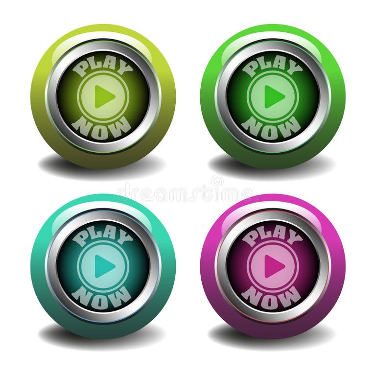 Play Now Icon Stock Illustrations – 4,513 Play Now Icon Stock ...