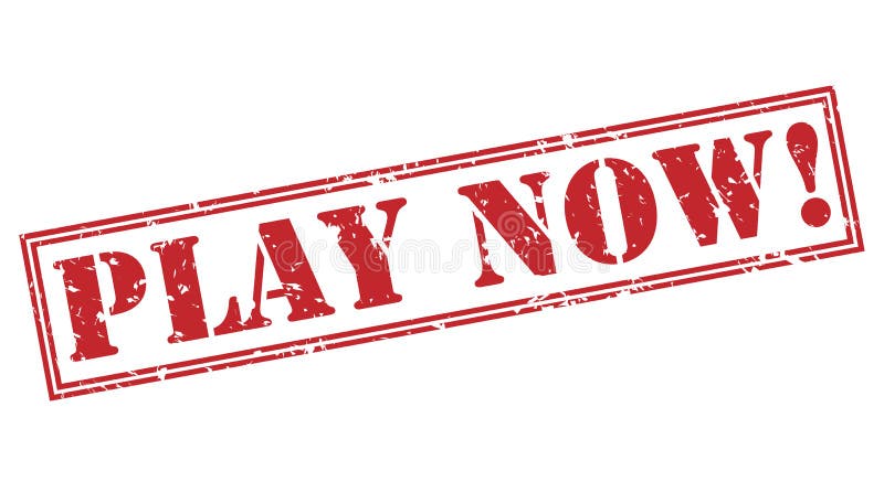 Play now! stamp stock illustration. Illustration of icon - 96863952