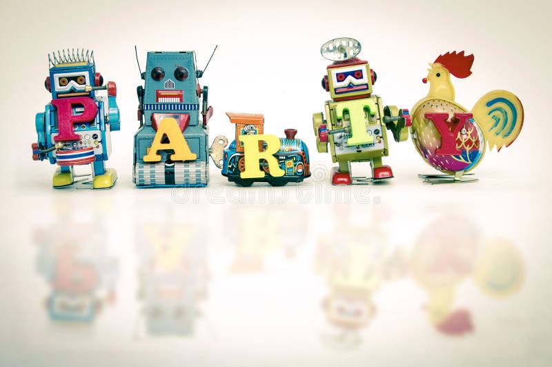 Robots Celebrating Party Stock Photos - Free & Royalty-Free Stock ...