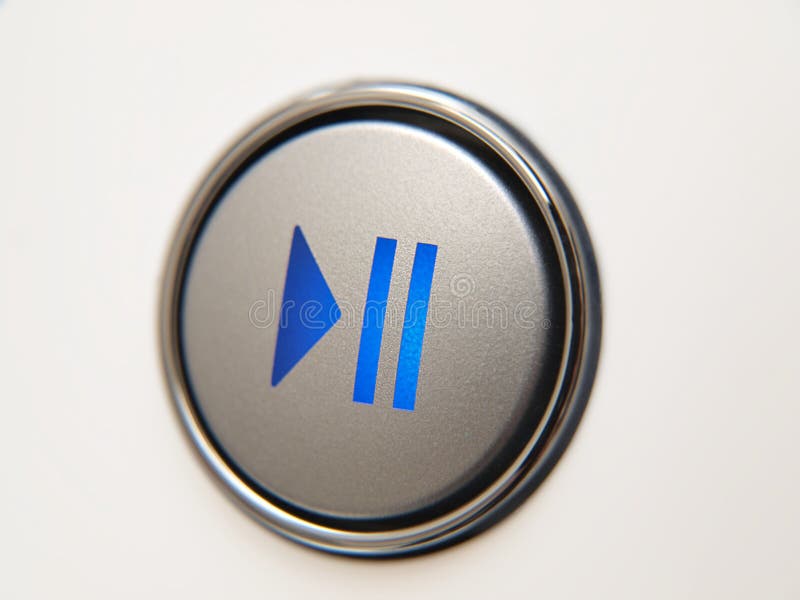 Play, pause button stock image. Image of single, computer - 24144119