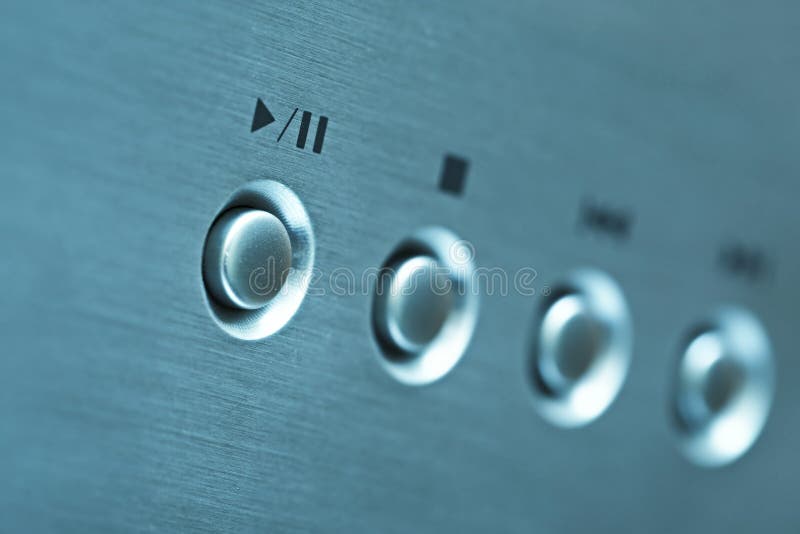Play and Pause button stock photo. Image of panel, cdplayer - 81871786