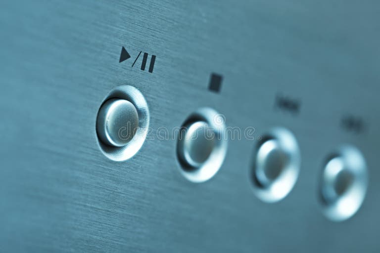Play and Pause button stock photo. Image of panel, cdplayer - 81871786