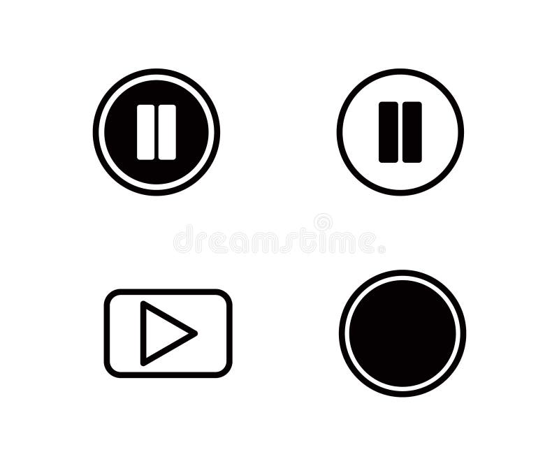 Record Pause Resume Stock Illustrations – 53 Record Pause Resume Stock ...