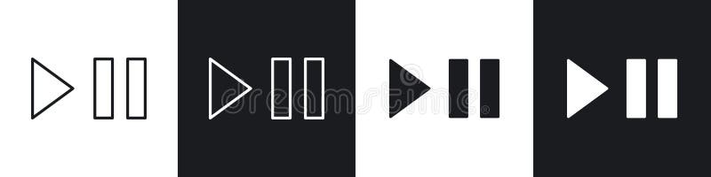 Pause Play Icon Stock Illustrations – 16,499 Pause Play Icon Stock ...