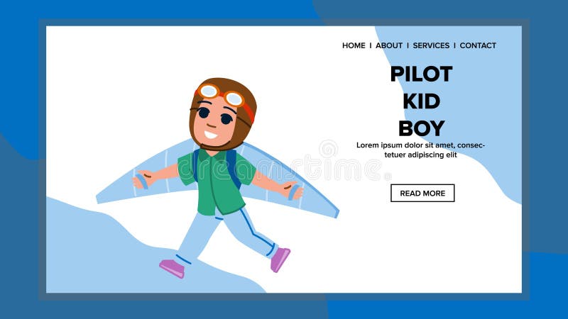Play pilot kid boy vector stock vector. Illustration of space - 300828938