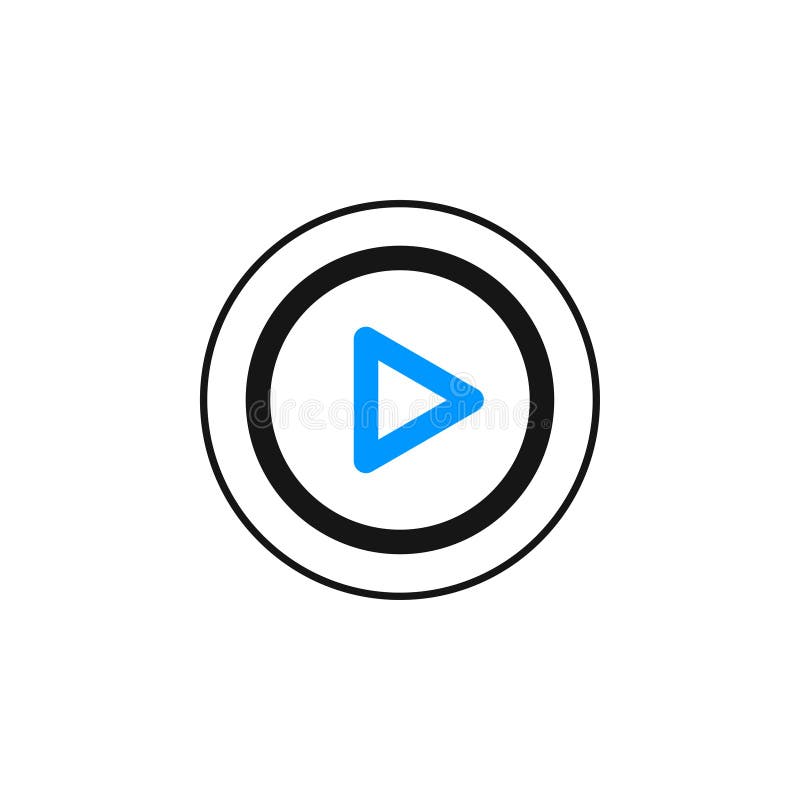 Play, player, start icon stock vector. Illustration of digital - 226135126