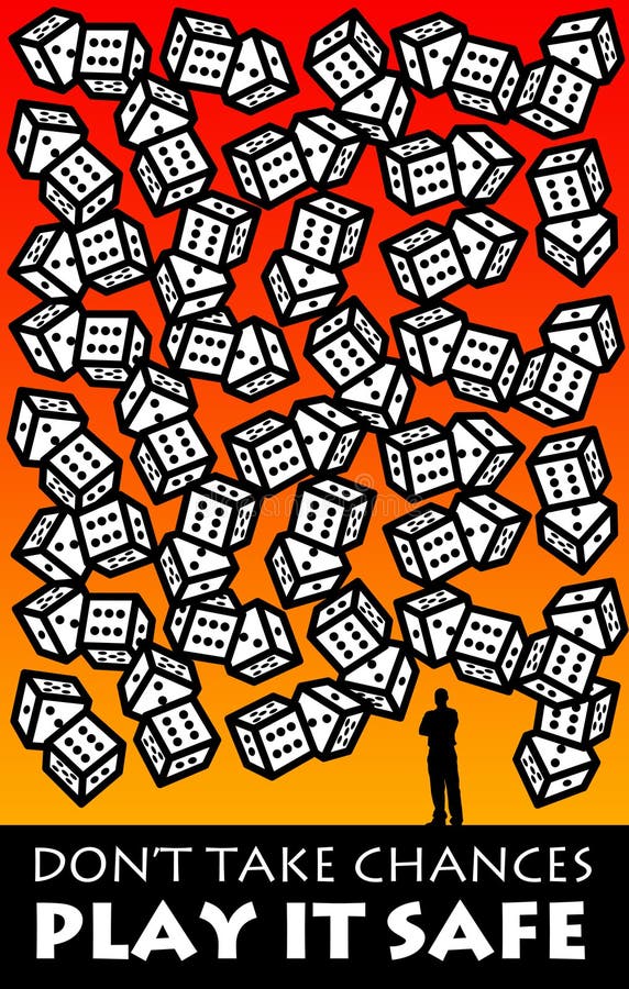 Play it safe stock illustration. Illustration of daring - 62357743