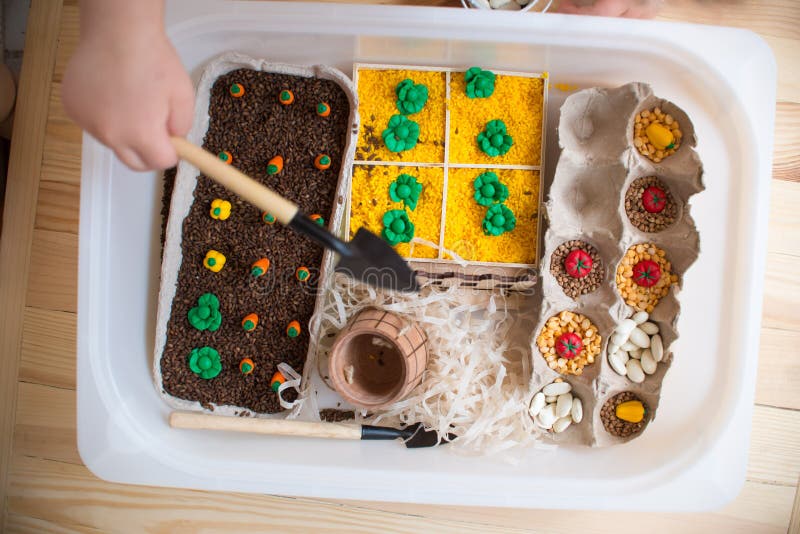 Play Sensor Box for Kids, Touch Box Stock Image - Image of handmade ...