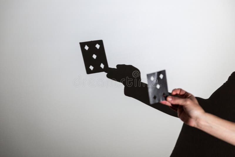 Play Shadow Projected Against a White Background, Rudolph Reindeer ...