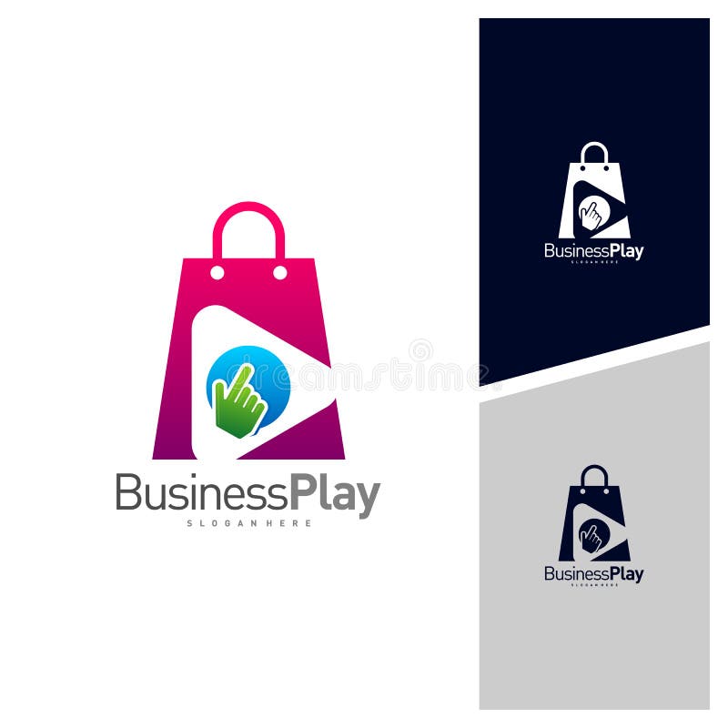 Play Shop Logo Design Vector Template, Icon Play Logo Concepts Stock ...
