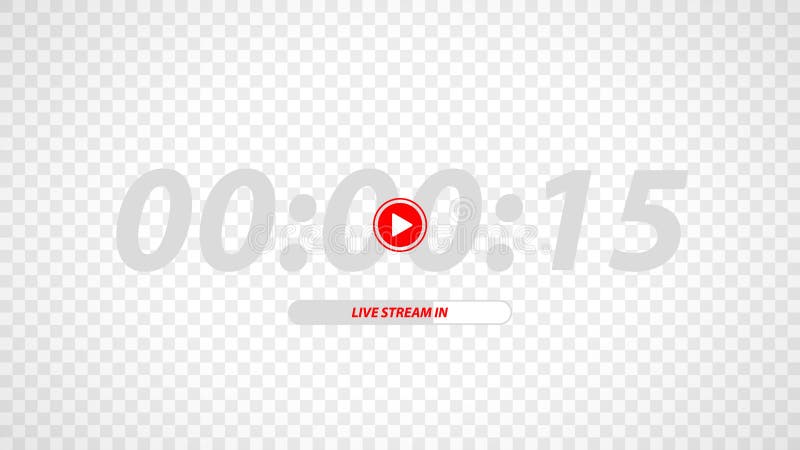 Play Sign on Live Stream Template Stock Vector - Illustration of mobile ...