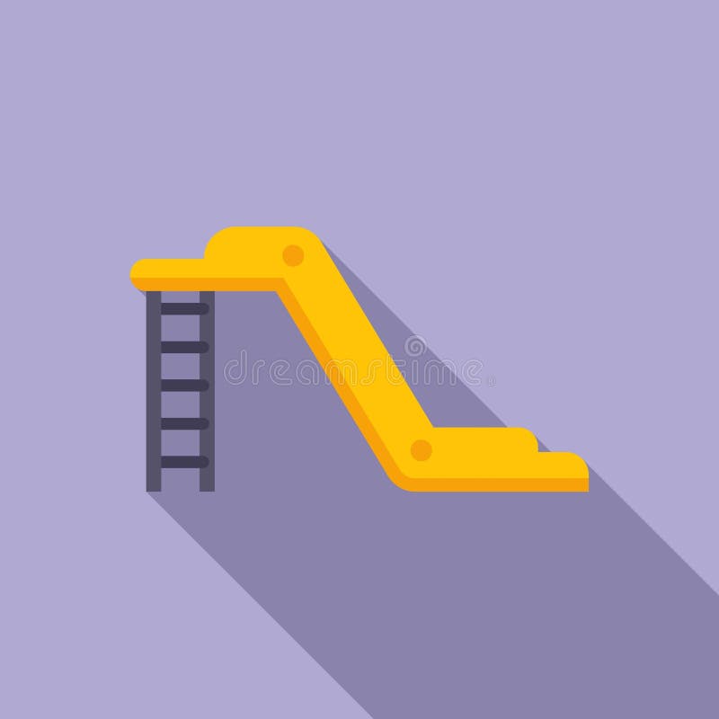Play Slide Icon Flat Vector. Water Park Stock Illustration ...