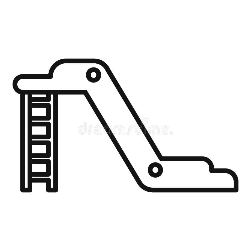 Play Slide Icon Outline Vector. Water Park Stock Vector - Illustration ...
