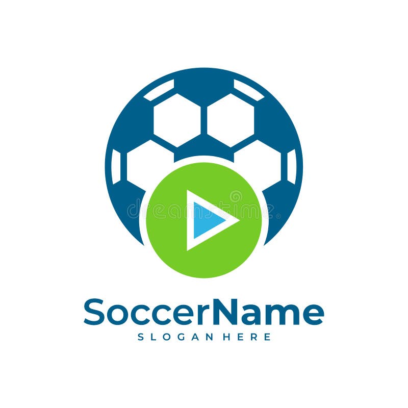 Play Soccer Logo Template, Football Logo Design Vector Stock ...