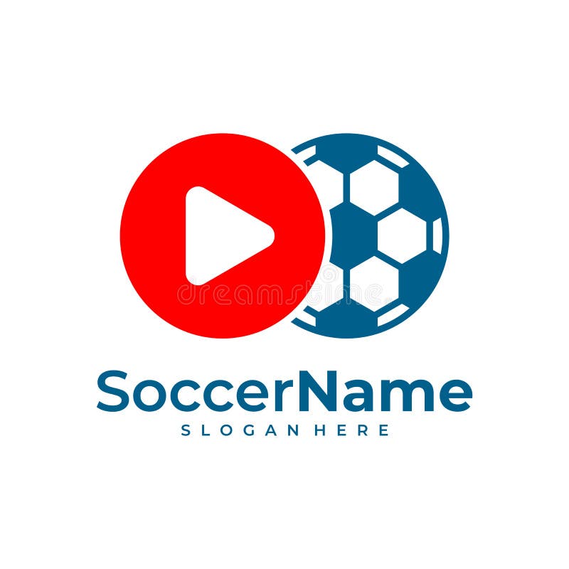 Play Soccer Logo Template, Football Logo Design Vector Stock ...