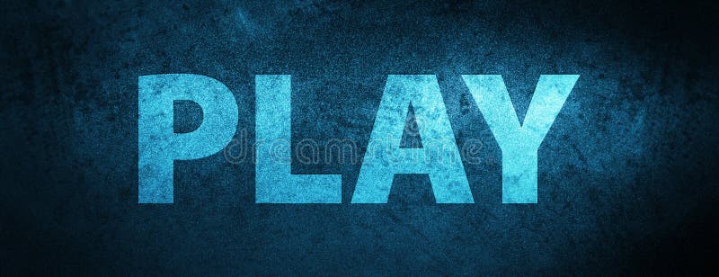 Play Special Blue Banner Background Stock Illustration - Illustration ...