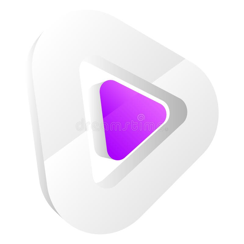 Play, Start Button Icon Vector Illustration Stock Vector - Illustration ...