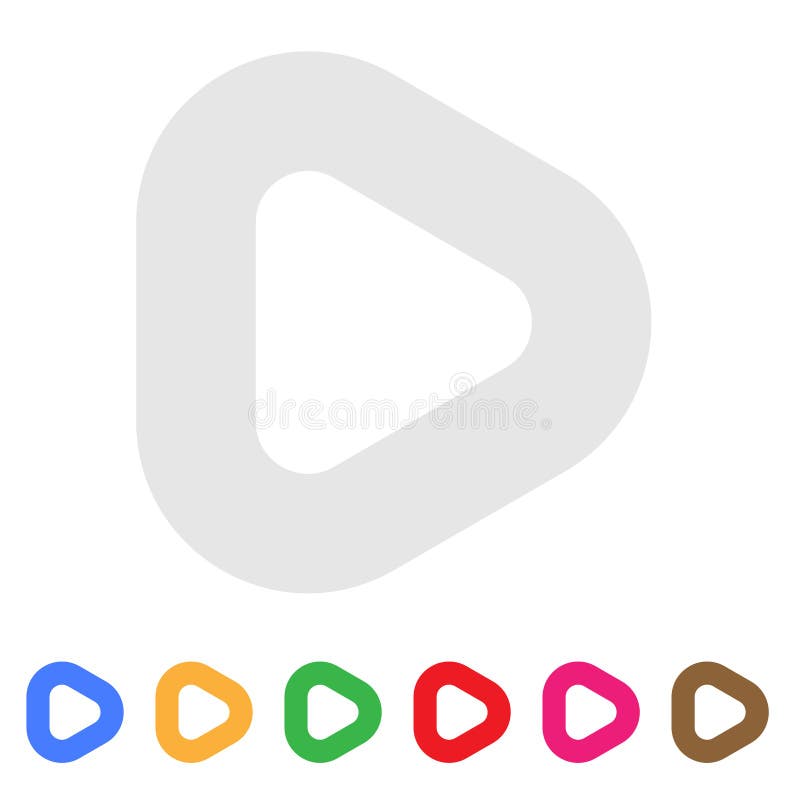 Play, Start Button Icon Vector Illustration Stock Vector - Illustration ...