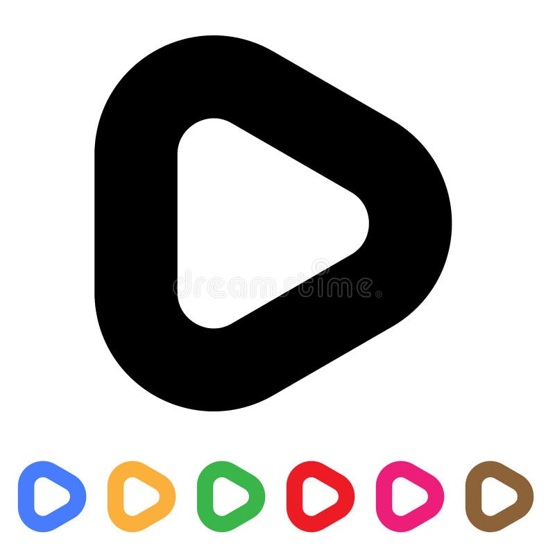 Play, Start Button Icon Vector Illustration Stock Vector - Illustration ...