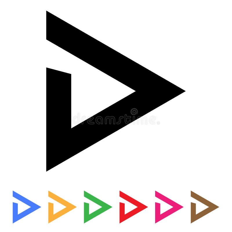 Play, Start Button Icon Vector Illustration Stock Vector - Illustration ...