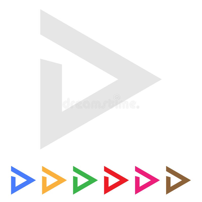 Play, Start Button Icon Vector Illustration Stock Vector - Illustration ...