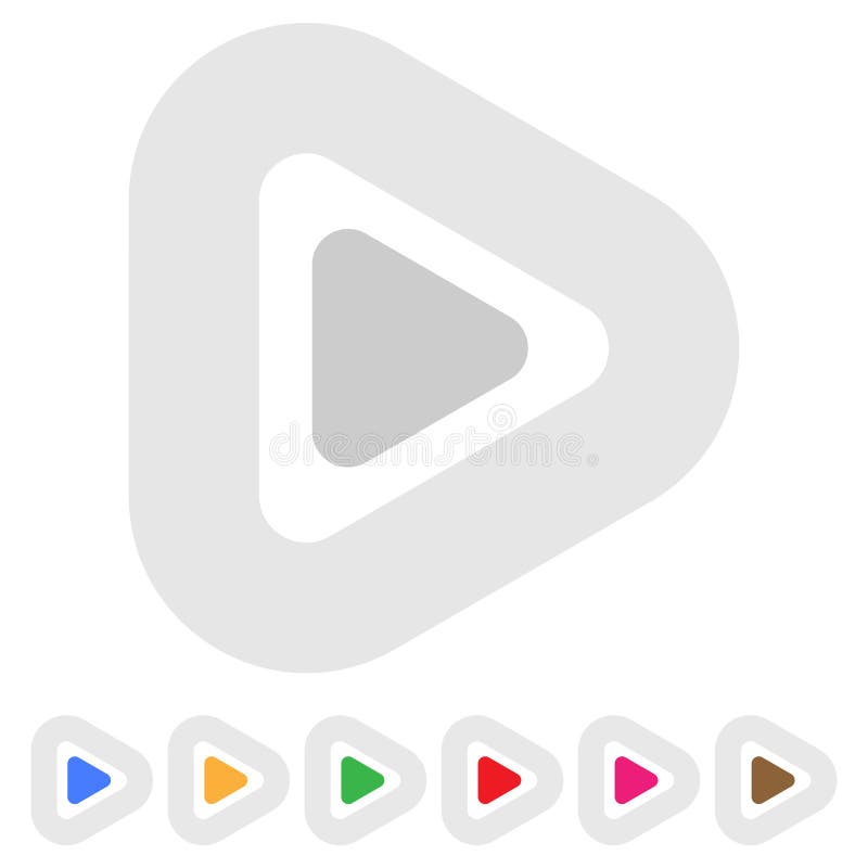 Play, Start Button Icon Vector Illustration Stock Vector - Illustration ...