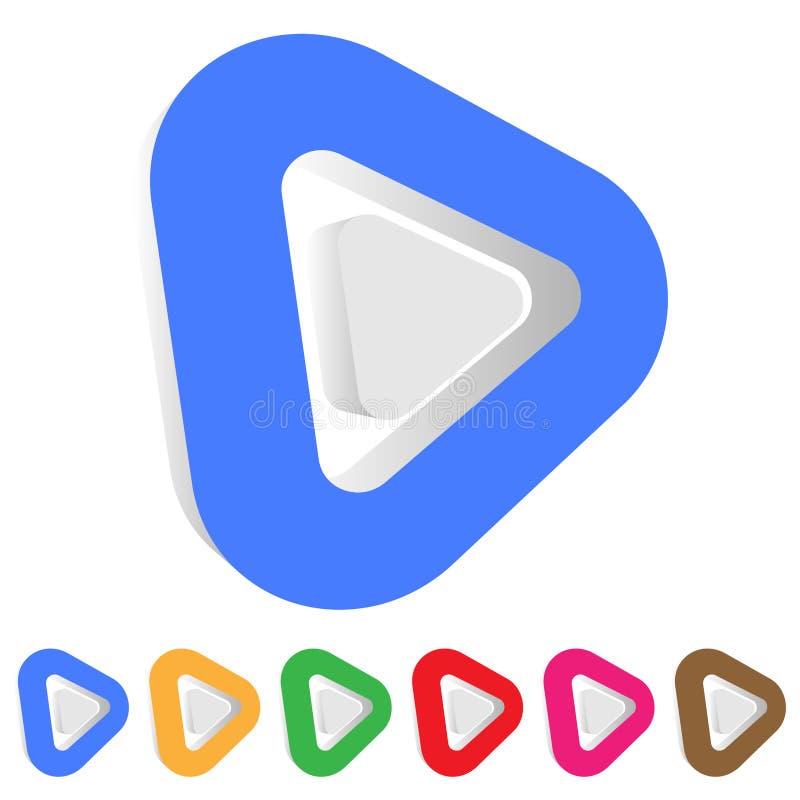 Play, Start Button Icon Vector Illustration Stock Vector - Illustration ...