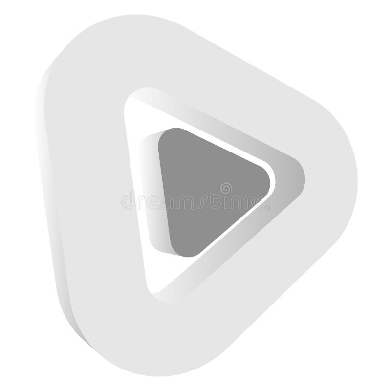 Play, Start Button Icon Vector Illustration Stock Vector - Illustration ...