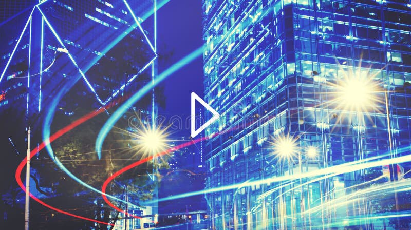 Play Start Button Multimedia Concept Stock Image - Image of illuminated ...